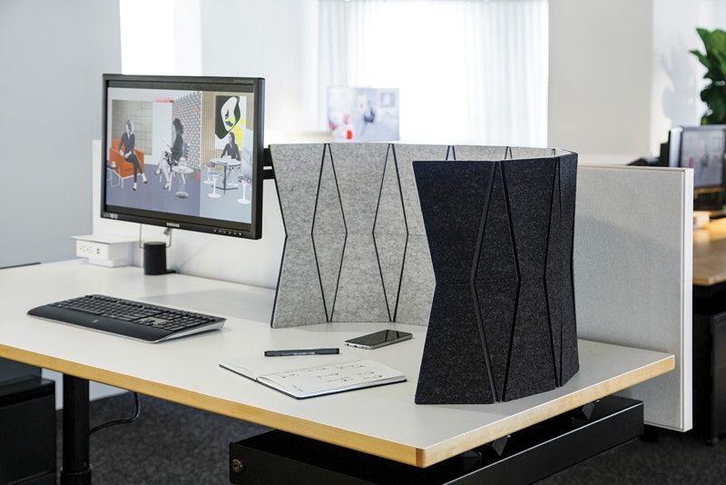 100% Wool Felt Desktop Screens from FilzFelt | I+S Design